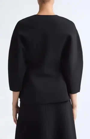 ASHLYN William V-neck Knit Blouse