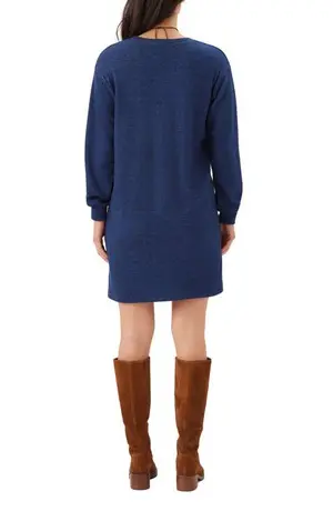Karen Kane V-neck Button Detail Minidress
