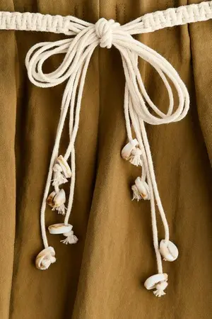 H&M Tie-belt Paper Bag Shorts