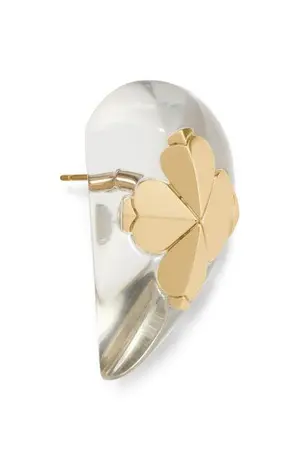 Kate Spade New York Statement Heart Lucite Stud Earrings