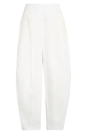 ASHLYN Pallin High Waist Textured Pants - White