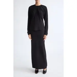ASHLYN Vion Long Sleeve Draped Top