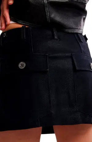 Free People Riverfront Crop Faux Leather Jacket