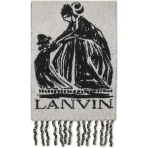 LANVIN Mother & Daughter Wool Scarf - White