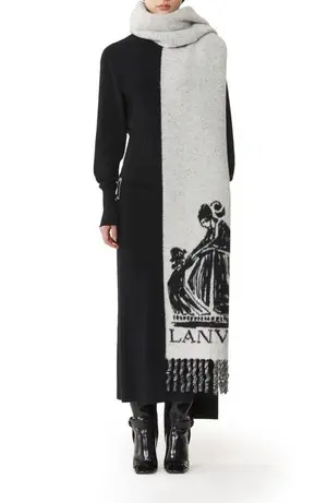 LANVIN Mother & Daughter Wool Scarf