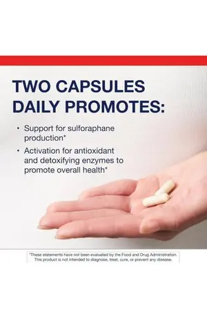 METAGENICS Sulforaclear Advanced Detox Antioxidant Support Supplement 60 Capsules