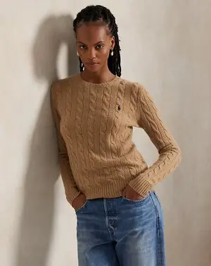 Polo Ralph Lauren Cable-knit Wool-cashmere Sweater