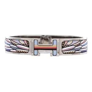 HERMÈS Clic H Bracelet Printed Enamel Narrow