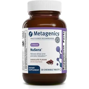 METAGENICS Nusera Chocolate Chewable Stress And Calm Support Supplement 30 Chewable Tablets - None