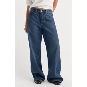 Good American Vintage Low Slung Baggy Wide Leg Jeans - Trace