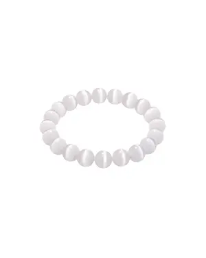 SEREE Manifest Intuition Cat's Eye Beaded Bracelet