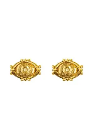 ASTOR & ORION Protection Eye Stud Earrings On Sterling