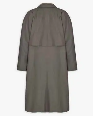 THE ROW Emma Wool Twill Coat