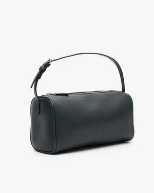 THE ROW 90's Dark Small Grain Leather Bag - Green