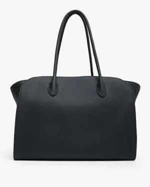 THE ROW Marlo 14 Leather Bag - Black