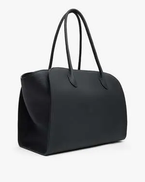 THE ROW Marlo 14 Leather Bag - Black
