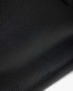 THE ROW Agnes 12 Leather Bag - Black