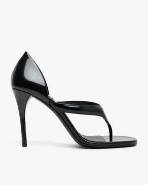 Alaïa Infradito Thong Sandals - Black