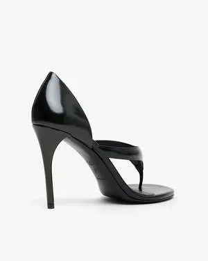 Alaïa Infradito Thong Sandals - Black