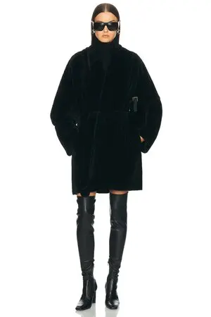 Nour Hammour Raquel Coat - Black