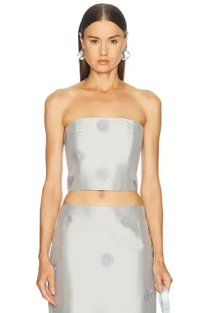 MARLIES GRACE Marlies Top In Grey - Silver Grey