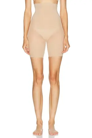 SKIMS Sheer Seamless High Waisted Mid Thigh Short