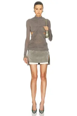 Rick Owens Sunpeel Long Sleeve Top - Dust