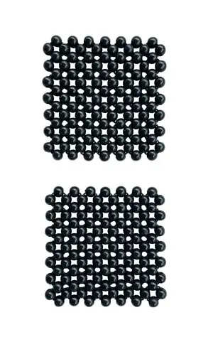PIEN STUDIOS Larco Square Coaster Set - Black