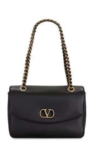 Valentino Garavani Djuna Medium Shoulder Bag In Black - Nero