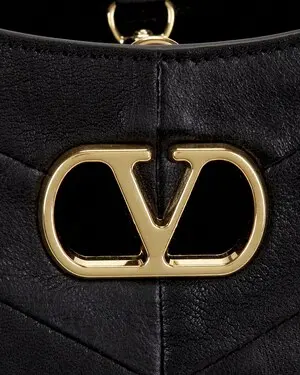 Valentino Garavani Loise Medium Hobo Bag - Nero