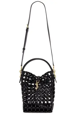 Saint Laurent Small Le 37 Supple Bucket Bag In Black - Nero