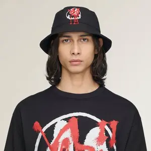 Adidas Y-3 Chito Graphic Bucket Hat - Black