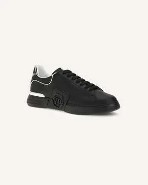 Philipp Plein Low Top Hexagon Leather Sneakers