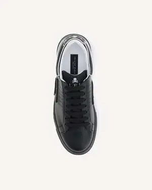 Philipp Plein Low Top Hexagon Leather Sneakers