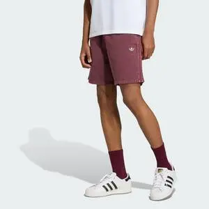 Adidas Trefoil Essentials Washed 7-inch Fleece Shorts Xs 7 - Maroon