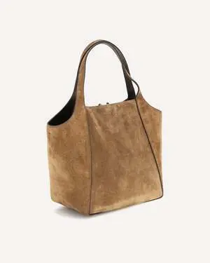 Brunello Cucinelli Small Sartorial Suede Bucket Bag