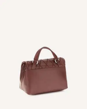 ZANELLATO Mini Postina Tramè Leather Top Handle Bag - Red