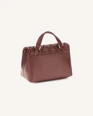 ZANELLATO Mini Postina Tramè Leather Top Handle Bag - Red