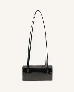 FANE Mie Brushed Leather Shoulder Bag - Black