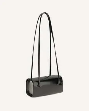 FANE Mie Brushed Leather Shoulder Bag - Black