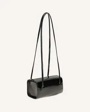 FANE Mie Brushed Leather Shoulder Bag - Black
