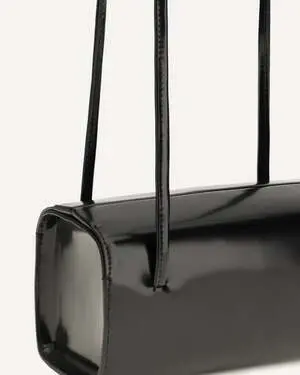 FANE Mie Brushed Leather Shoulder Bag - Black