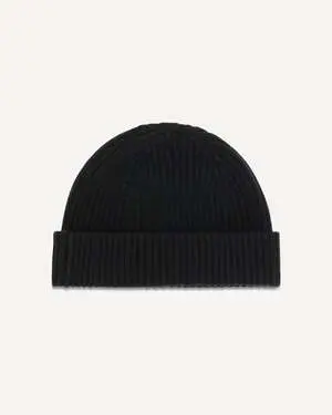 PARAJUMPERS Beanie In Ribbed Knit With Logo