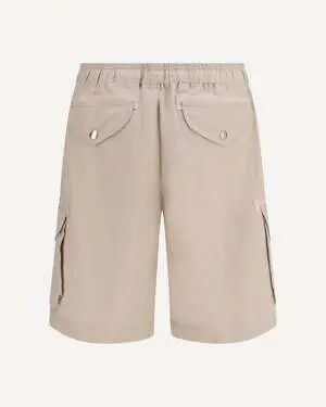 Brunello Cucinelli Cotton And Linen Blend Cargo Bermuda Shorts - Beige