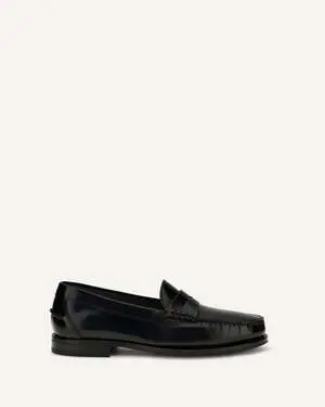 Santoni College A Novembre Patent Leather Loafers