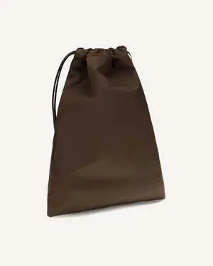 Prada Wish Re-nylon Clutch - Brown