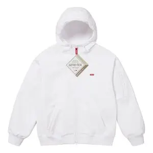 Supreme X Windstopper Zip Up Hooded Sweatshirt - White