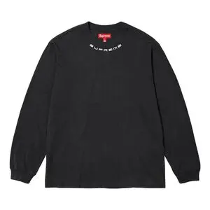 Supreme Collar Logo Long Sleeve Top