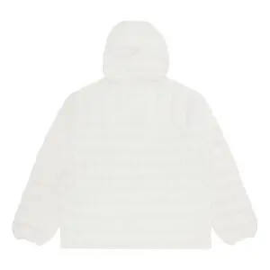 Supreme Micro Down Half Zip Hooded Pullover - White/red