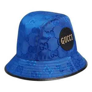 Gucci Gg Monogram Bucket Hat - Bright Blue